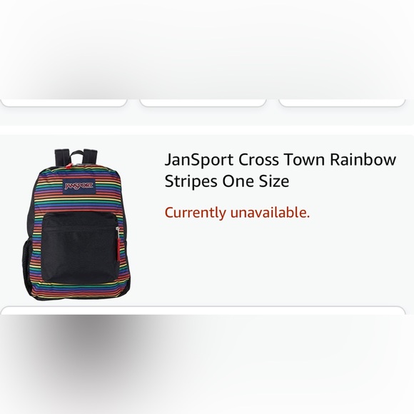 Jansport | Bags | Jansport Cross Town Rainbow Stripes Backpack | Poshmark